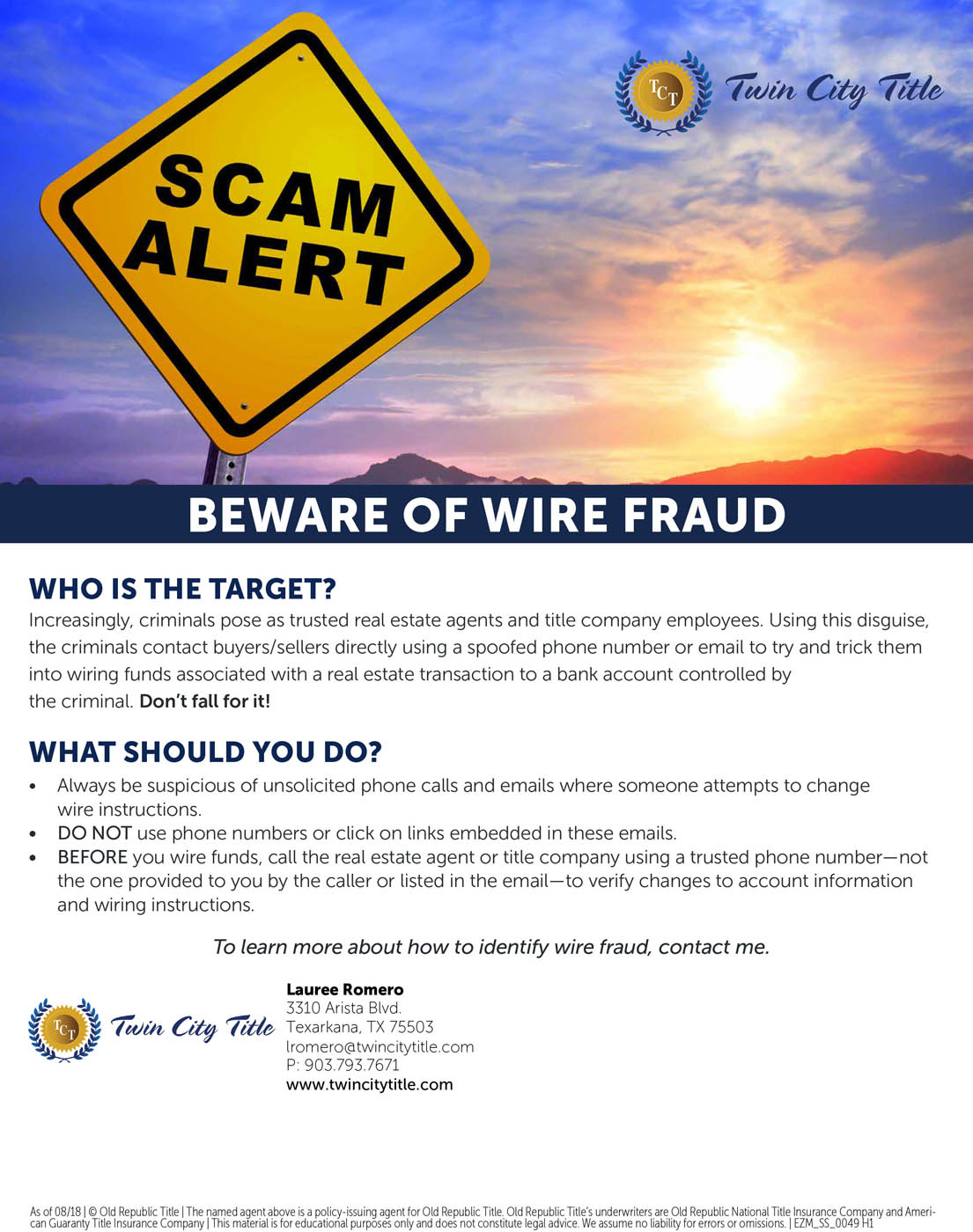 Fraud Prevention - Wire Fraud | Twin City Title Fraud Prevention - Wire Fraud | Twin City Title